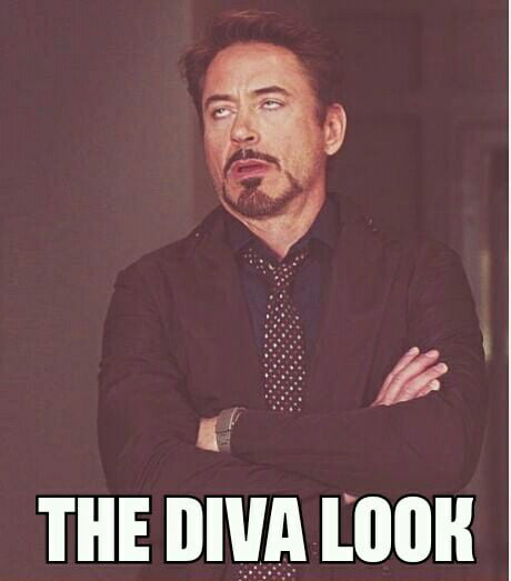 We've all seen that look divas give you in school. - 9GAG