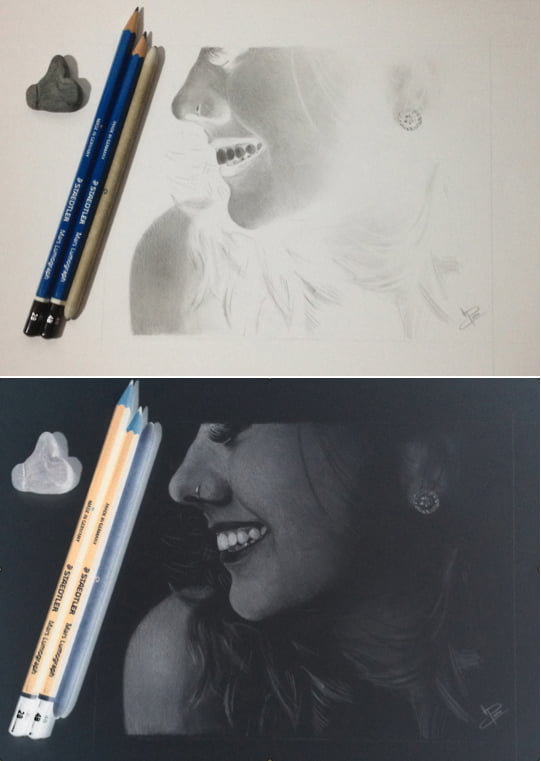 Negative drawing - 9GAG