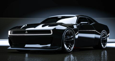 Dodge future muscle cars will be electric. Here's a fan made design - 9GAG