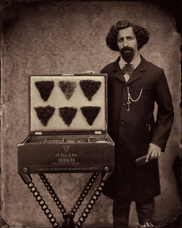 Merkin merchant. New York, 1860's. - 9GAG