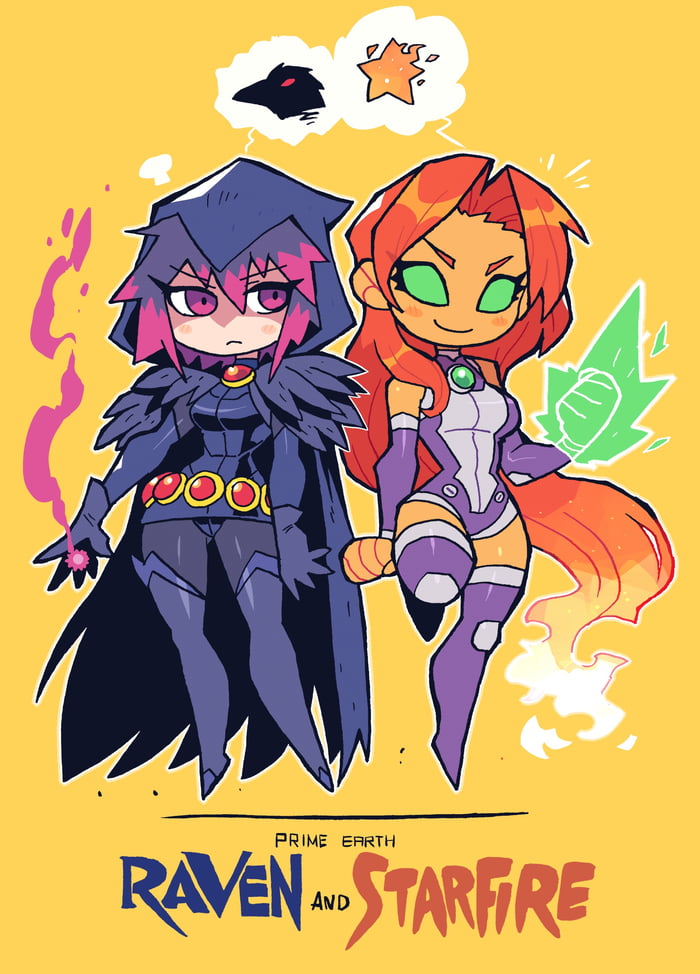 Raven and Starfire by rariatoo - 9GAG