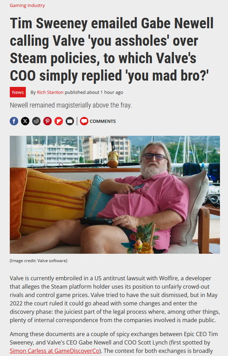 Best Funny gabe newell Memes - 9GAG