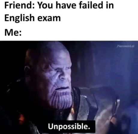 English Test Meme