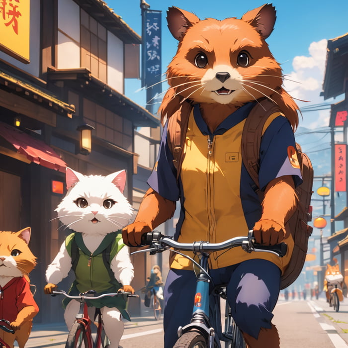 Bobr went for a ride and met two kittens - 9GAG