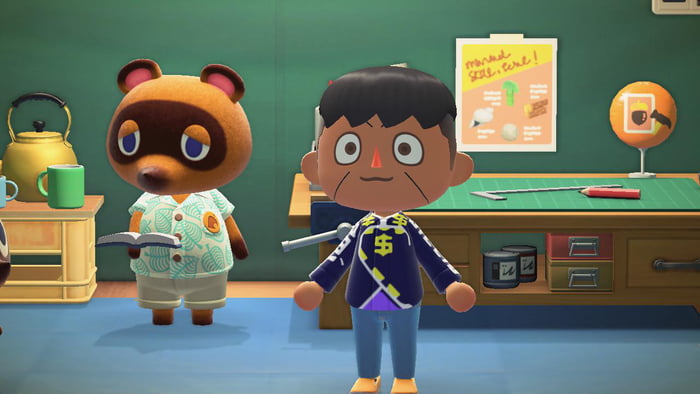When 'JoJo's Bizarre Adventure' Meets 'Animal Crossing' New Horizons - 9GAG