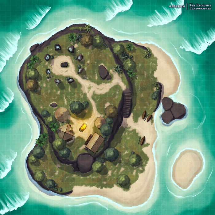 1 of 4 DnD battlemaps I drew this week. Feel free to use! (drawn in ...