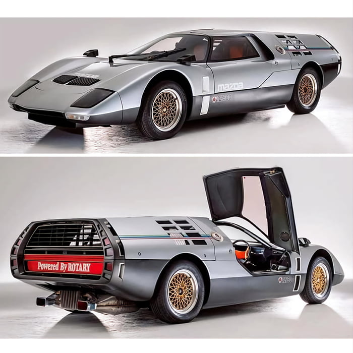 1970 Mazda RX-500. Mid Mounted, Twin Rotor Engine capable of 15000rpm ...