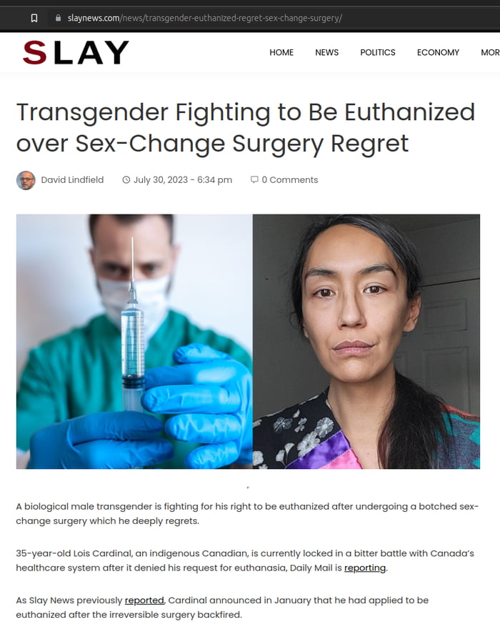 Canada With the D*ck Move. Poor Get Euth But Not Constant Pain? Weird Stuff Goin On There. - 9GAG