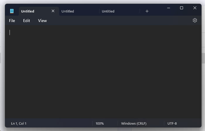 After windows 11 updating, Microsoft added tabs to notepad.exe for the ...