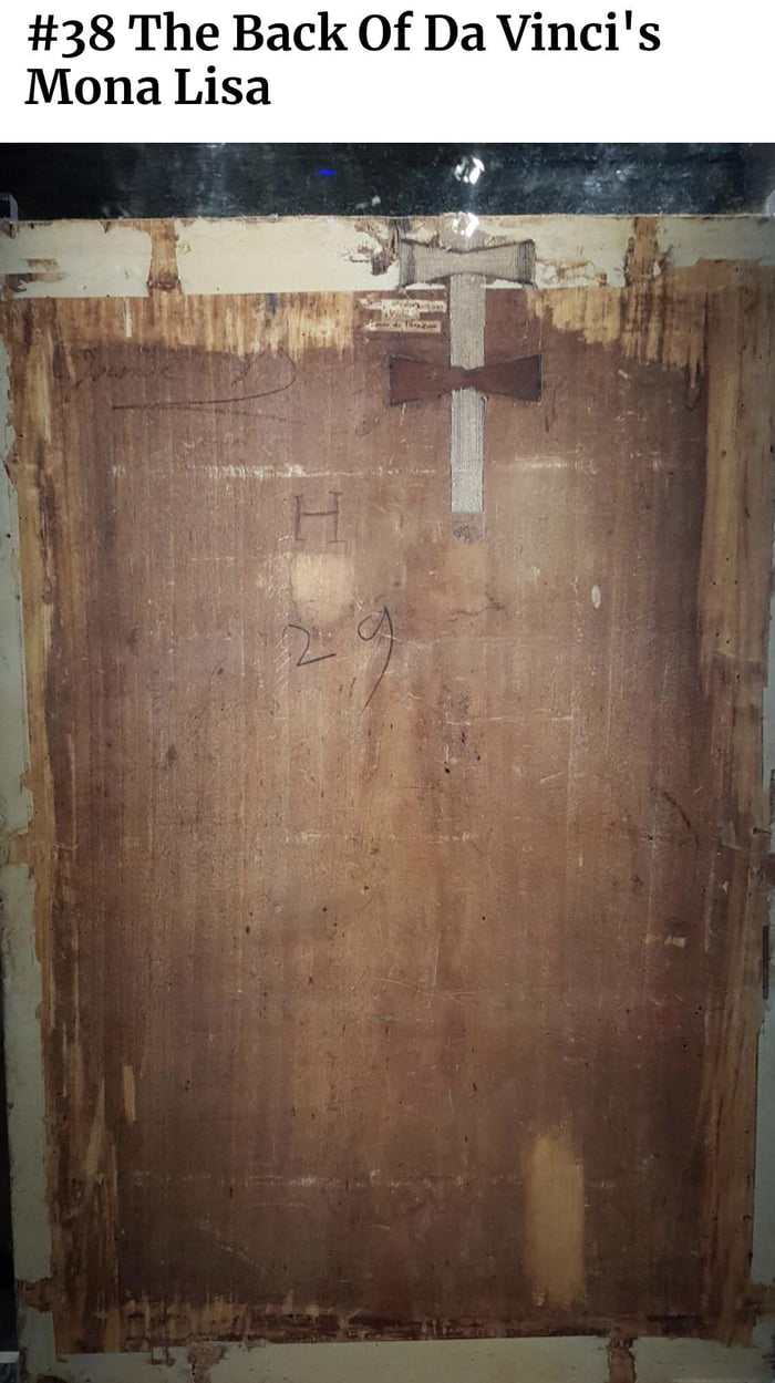 The back side of the world most famous and expensive art (Da Vinci’s ...