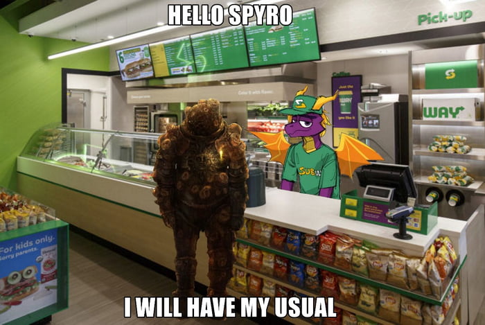 Subway spyro - 9GAG