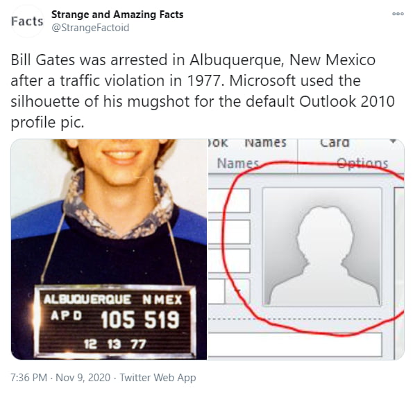 Bill Gates' 1977 mugshot hidden in plain sight - 9GAG