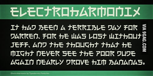 Japanese can't read this font properly. - 9GAG