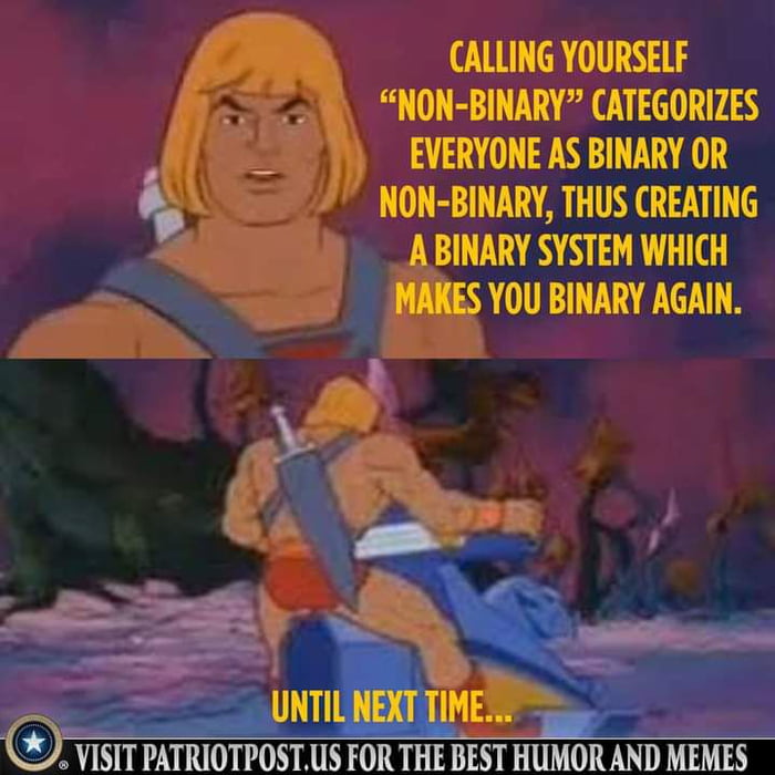 Non-binary... - 9GAG