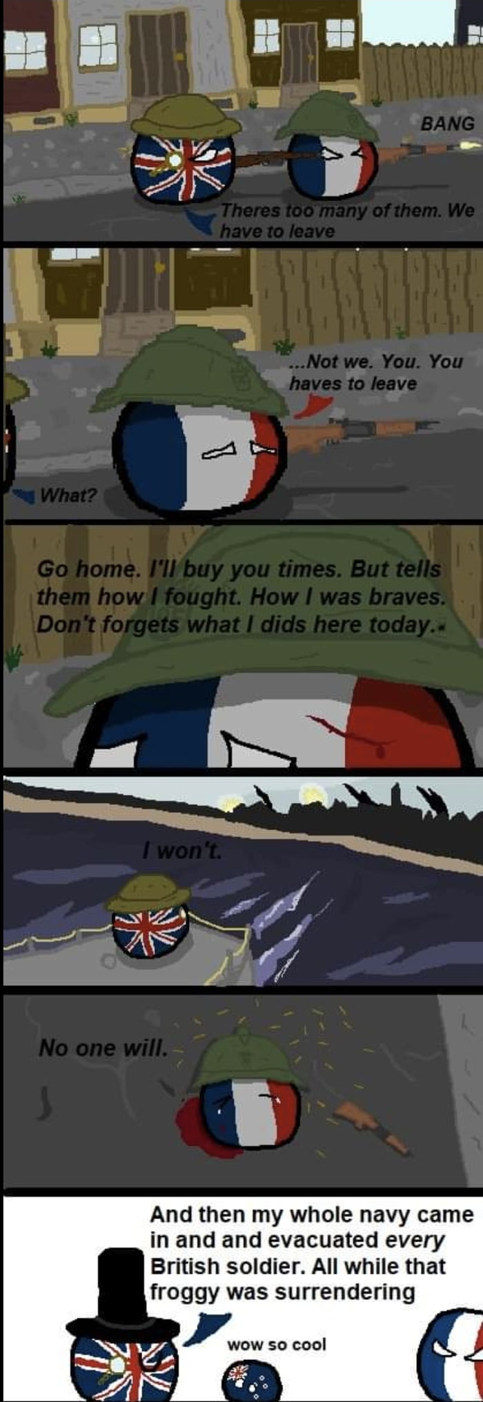 France ball, British no ball - 9GAG