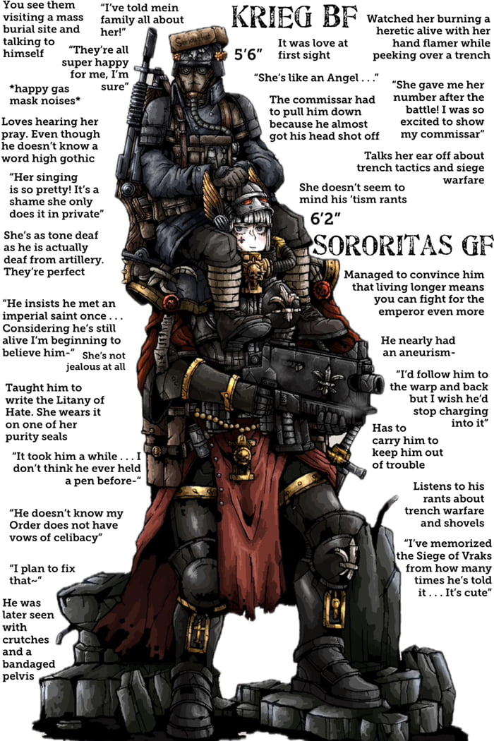 Sororitas GF & Krieg BF - 9GAG
