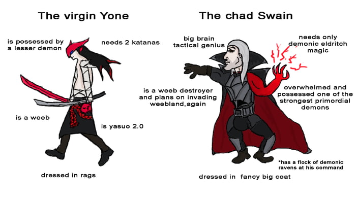 True Chad Swain vs Weeb Yone - 9GAG