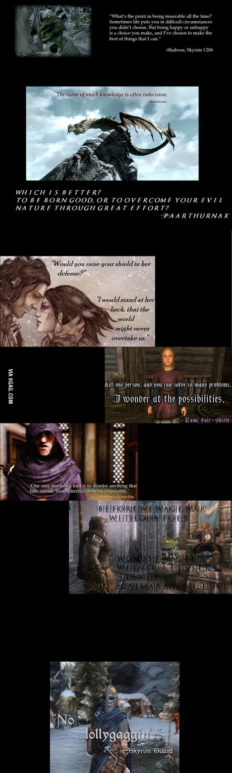 Skyrim Npcs Quotes