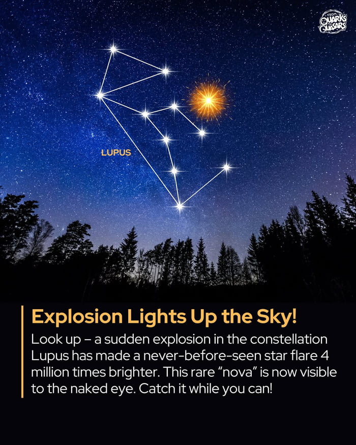 Cosmic outbursts are rare and unpredictable.It’s not a newborn star ...