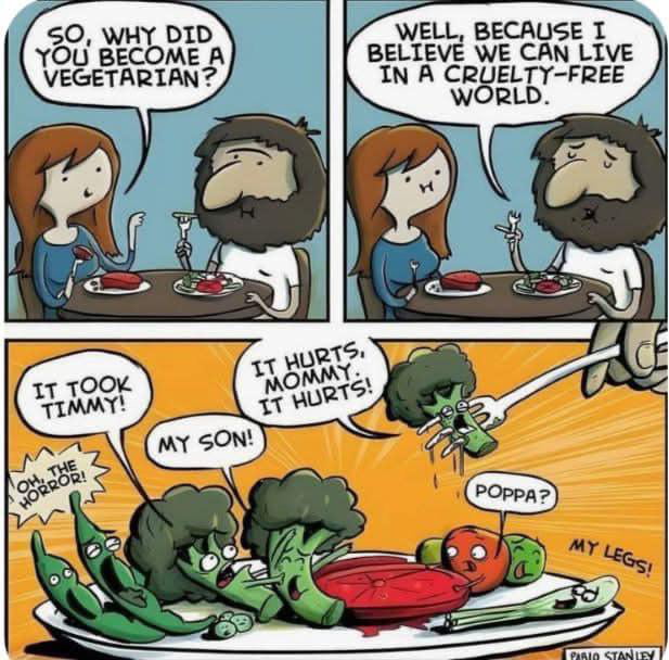 Vegetables have feelings too! - 9GAG