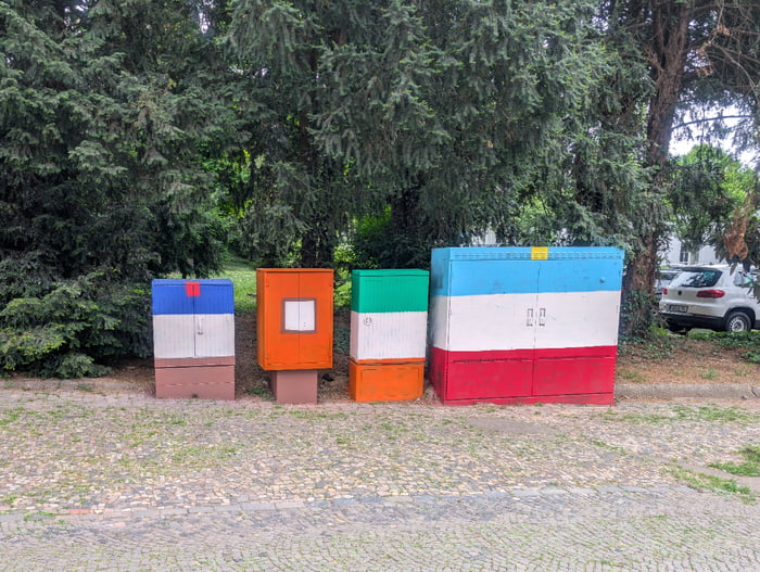These electrical boxes in Germany, Wiesbaden - 9GAG
