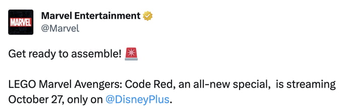 'Avengers: Code Red,' A LEGO Marvel Special, Is Coming To Disney+ In ...