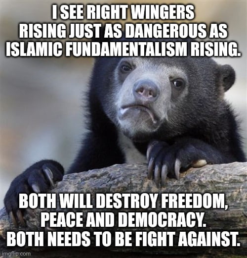 Both sides are on a wrong path. The people hating need to be elimimated. Their answer to complex ...