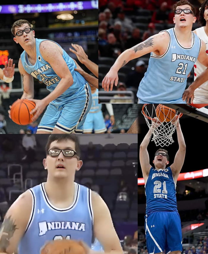 Sophomore Robbie Avila of Indiana State aka "Cream Abdul Jabbar" aka ...