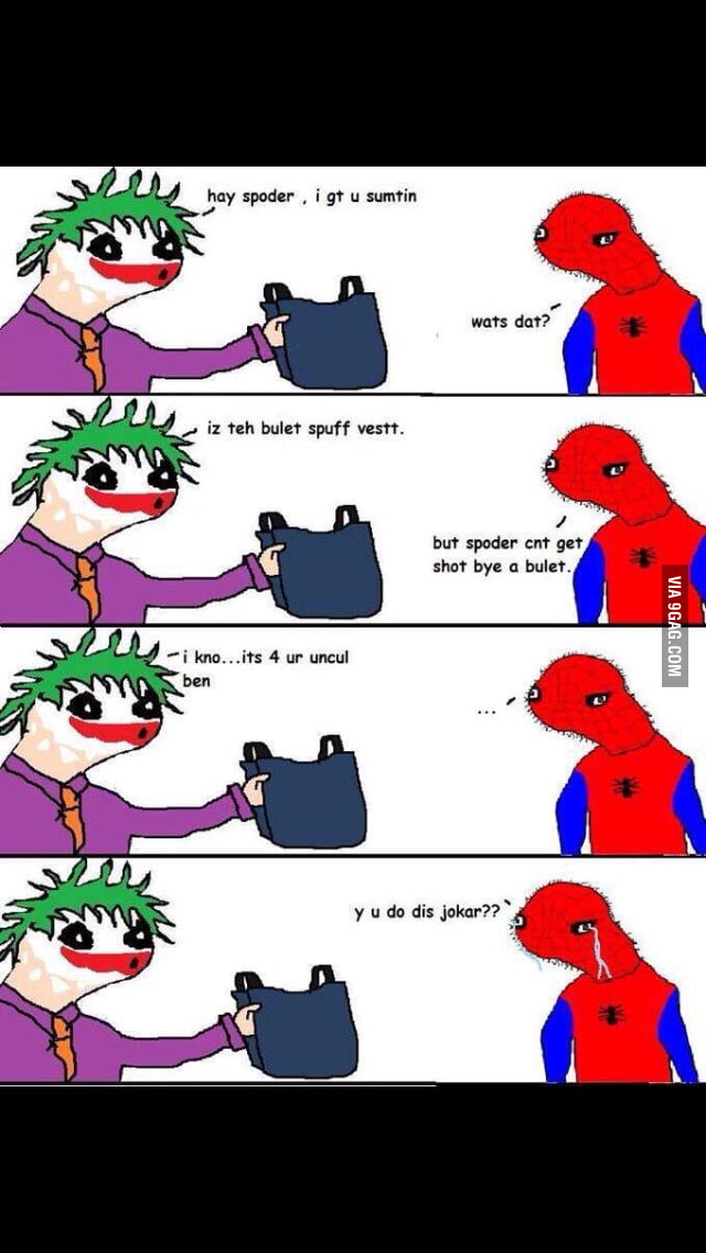 Spoderman why u do dis - 9GAG