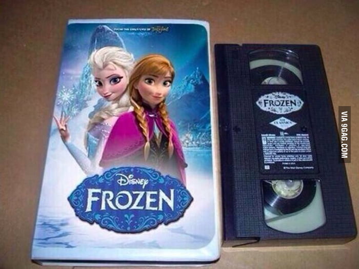 Disney recently released Frozen on VHS version. - 9GAG