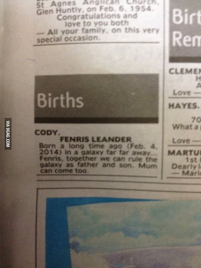 Best birth announcement ever!! - 9GAG