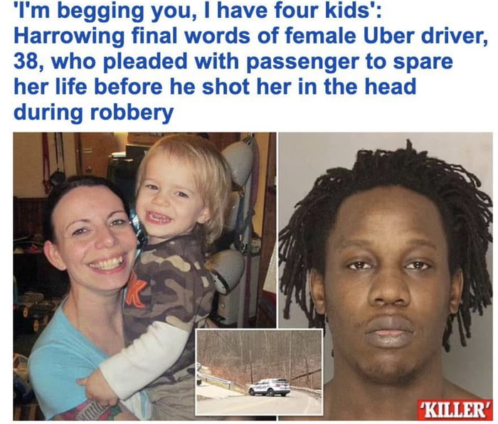 Female Uber driver shot dead during robbery - 9GAG