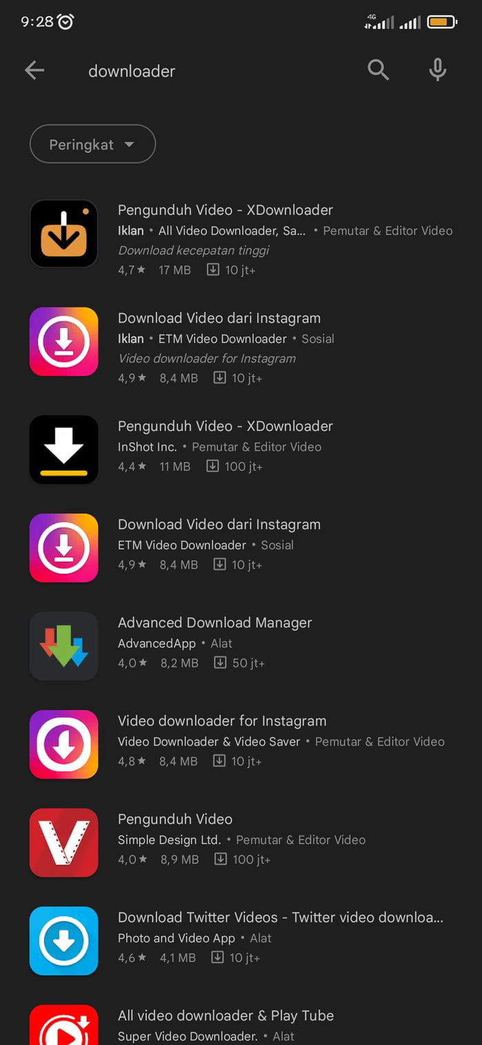 Numpang tanya, untuk download file besar di android biasanya yang ...