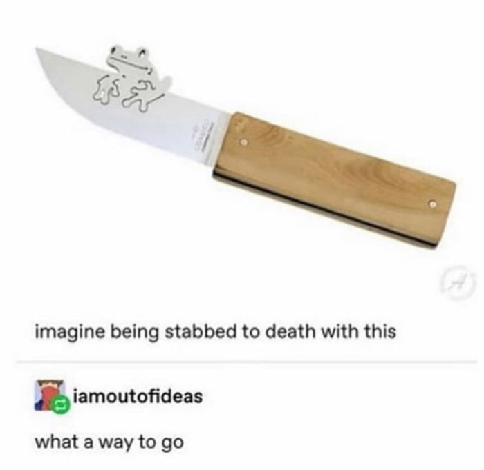 Mess with the froggo, you get the stabbo. - 9GAG