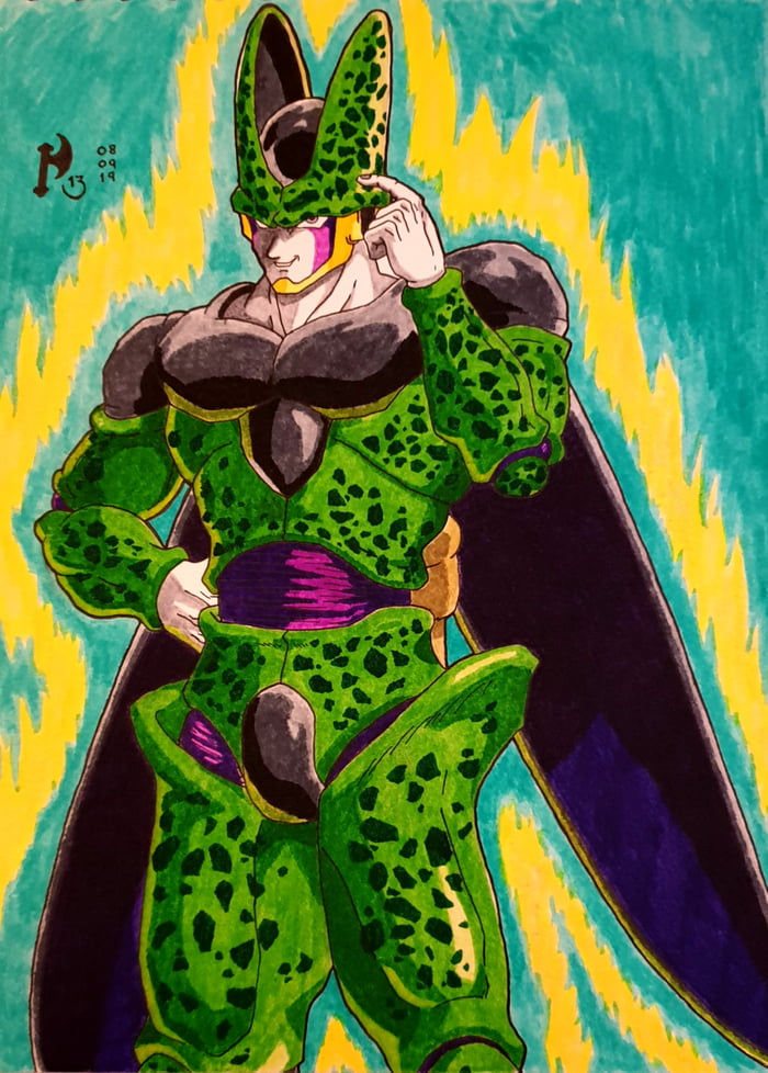 Perfect Cell drawing - 9GAG