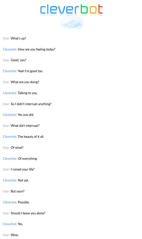 Cleverbot Sexting
