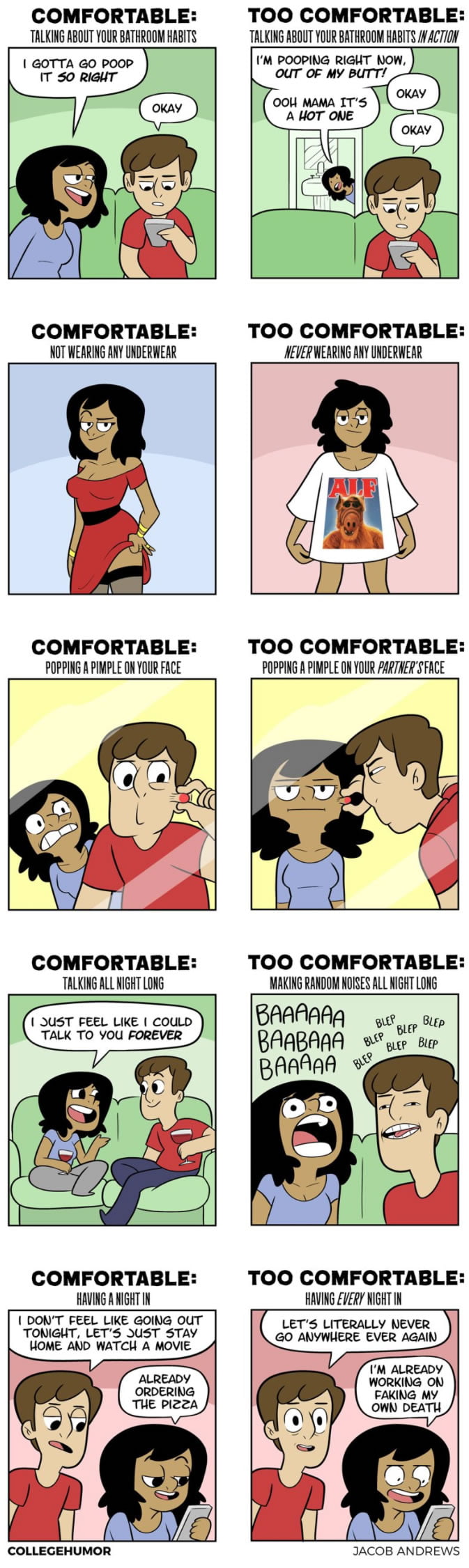 5 Signs Your Relationship is Getting TOO Comfortable - 9GAG