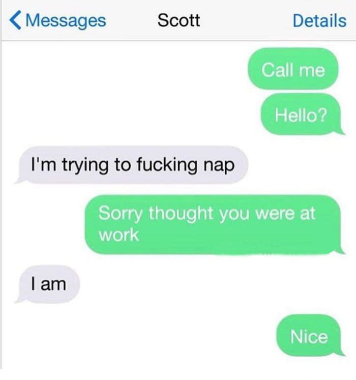 [Meme] Whenever someone messages me at work : r/ProtectAndServe