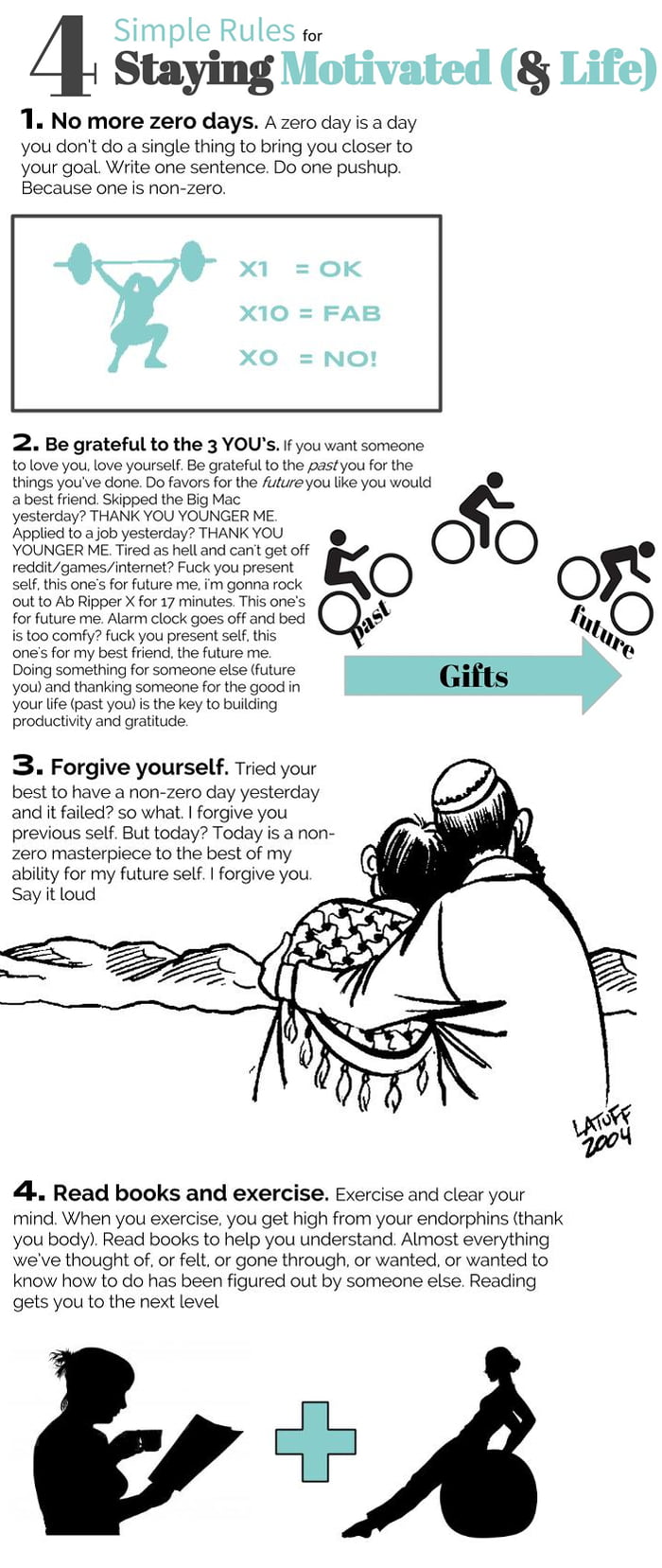 4 simple rules for staying motivated - 9GAG