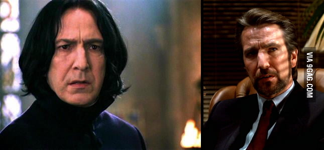 TMW you realise Severus Snape is Hans Gruber from Die Hard... - 9GAG