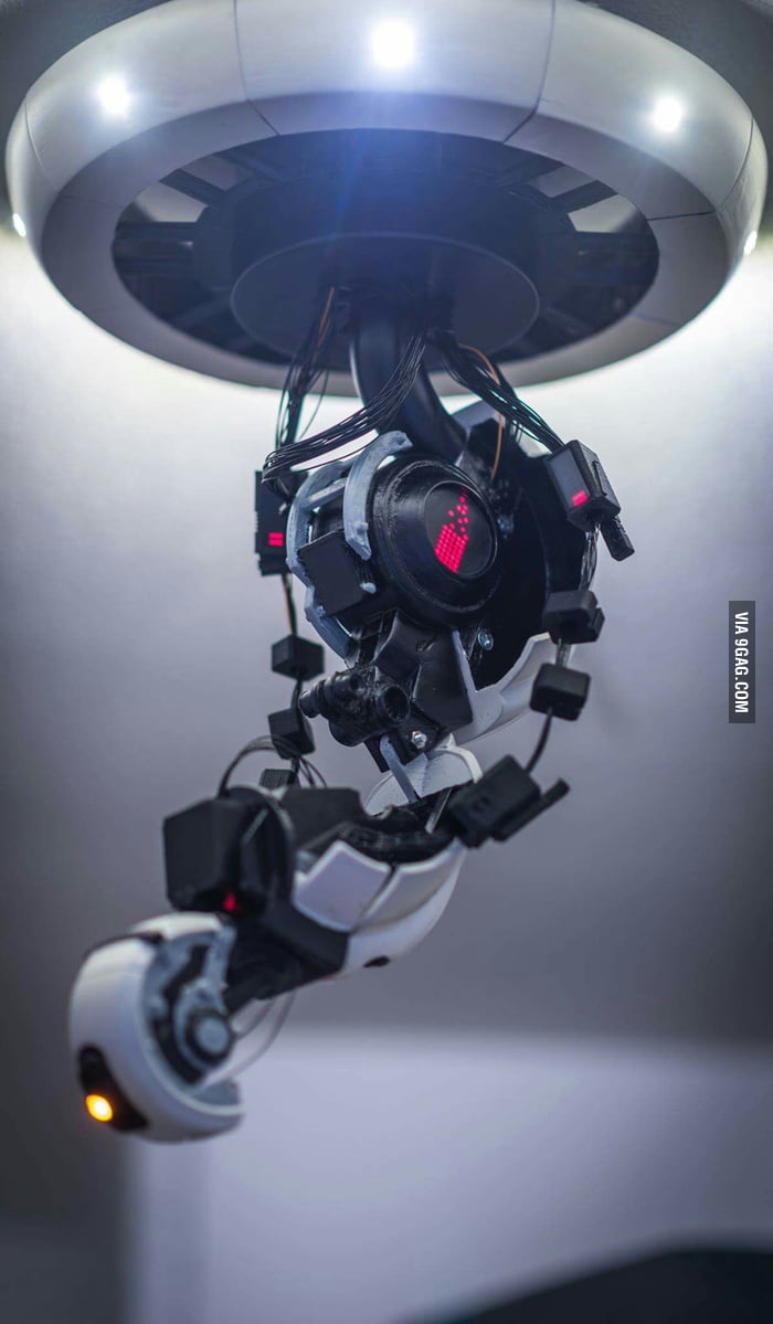 Just finished my Glados lamp - 9GAG