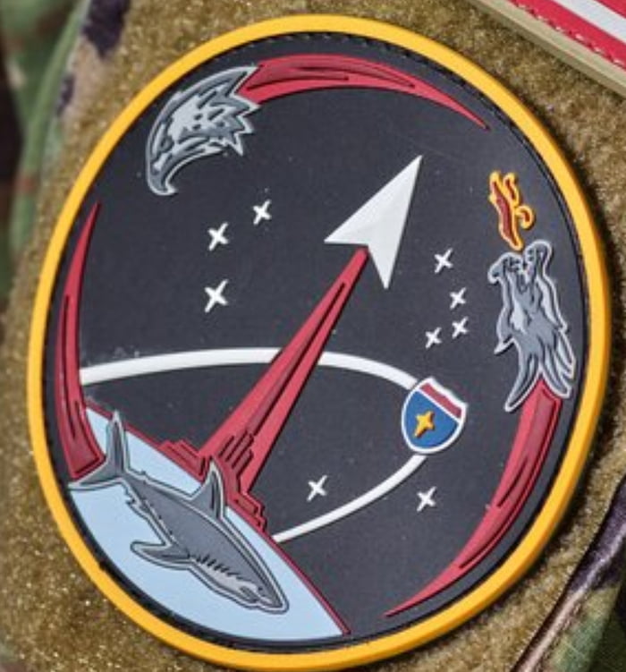 This is The Space Force Patch. Now why the Fu*k is there a Shark on it??? a Fu*king Fish in ...