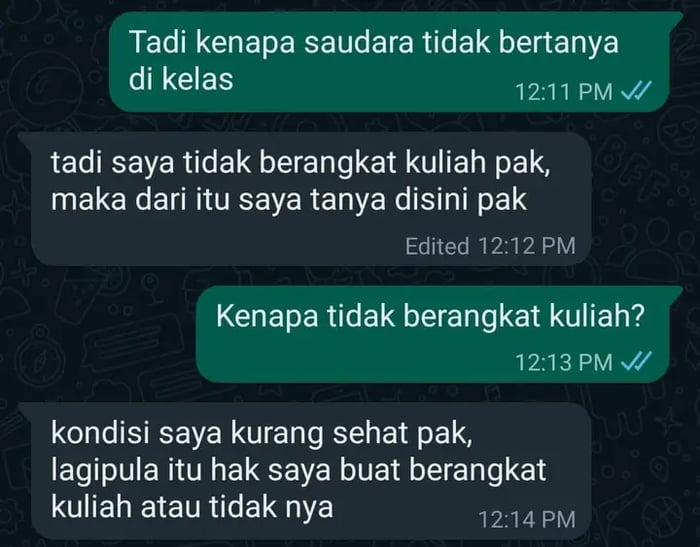 Penasaran dengan jawaban dosennya - 9GAG