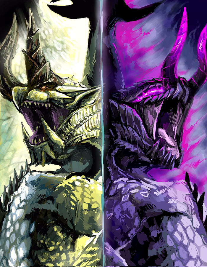 Shagaru Magala & Gore Magala from Monster Hunter - 9GAG