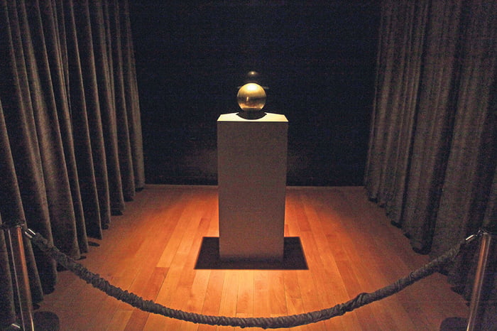 Nikola Tesla's ashes were placed in a golden sphere and can be seen at ...