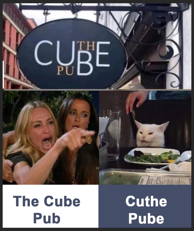 I made a meme "Cube Pube" - 9GAG