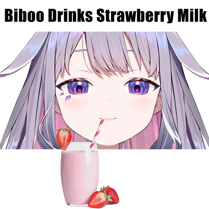 Just Biboo Drinking Strawberry Milk here, nothing sus - 9GAG