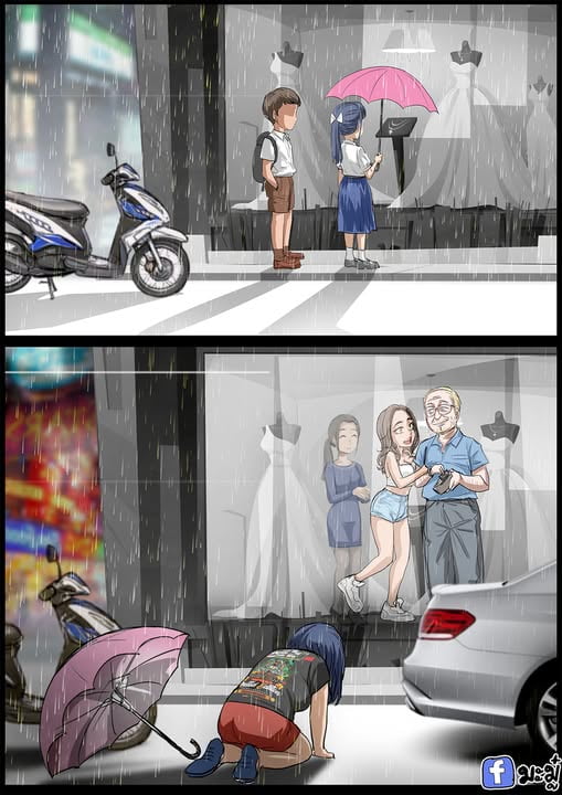 When reality hits harder than the rain. - 9GAG