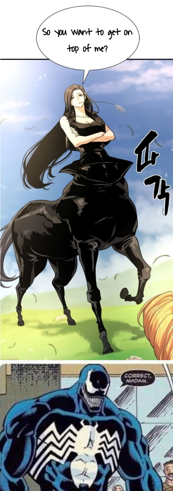 Someone posted a Forklift certified goth GF. So I raised you the Centaur goth GF. - 9GAG