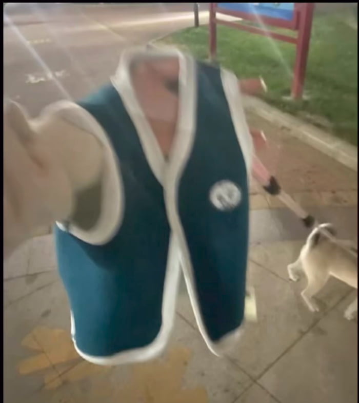 No, this is NOT a picture of an invisible man walking his dog - 9GAG